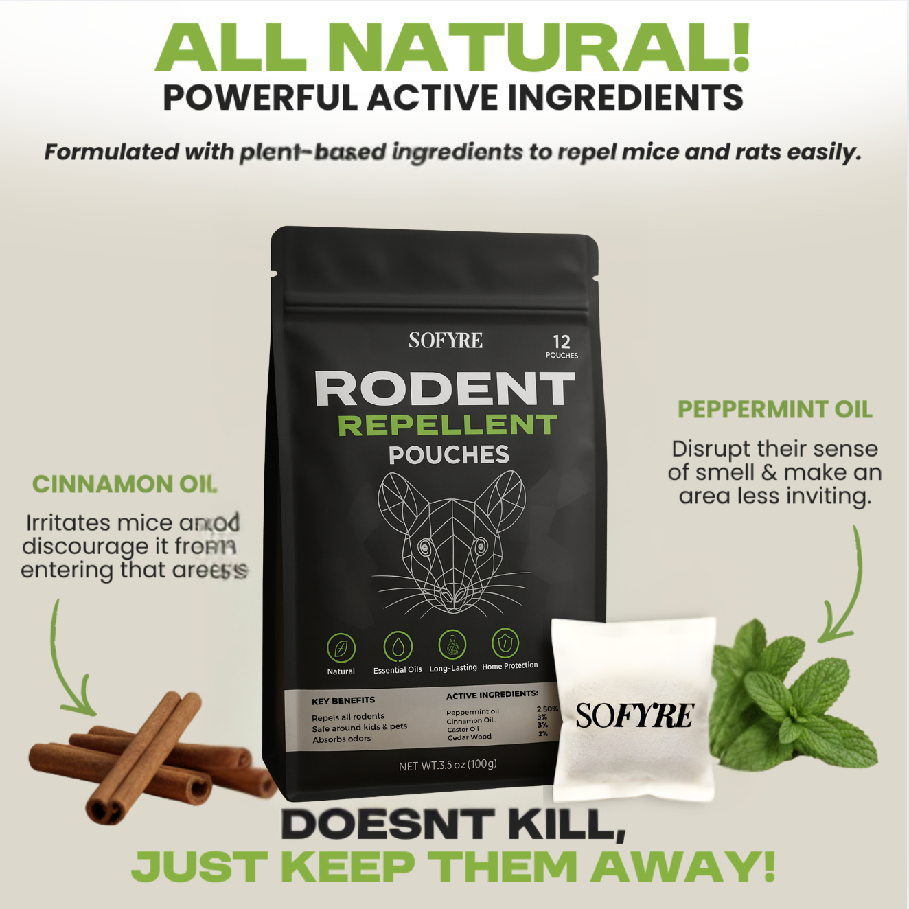 Rodent Repellent Pouches™ – SoFyre